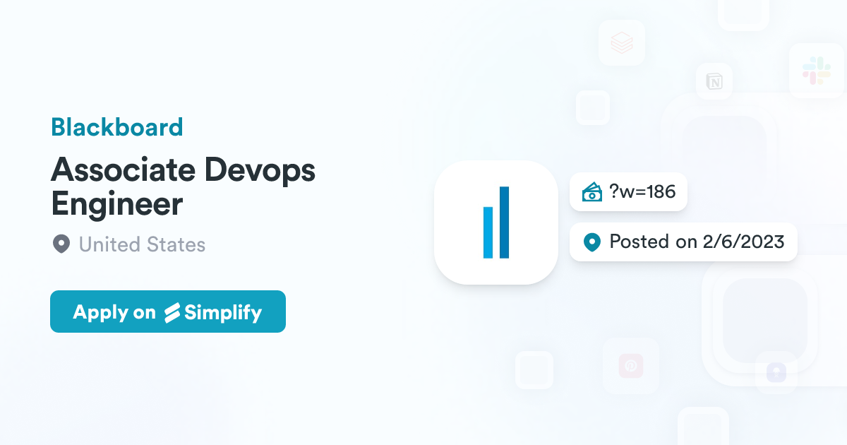 Associate Devops Engineer Blackboard Simplify Jobs Associate Devops Engineer Blackboard Simplify Jobs